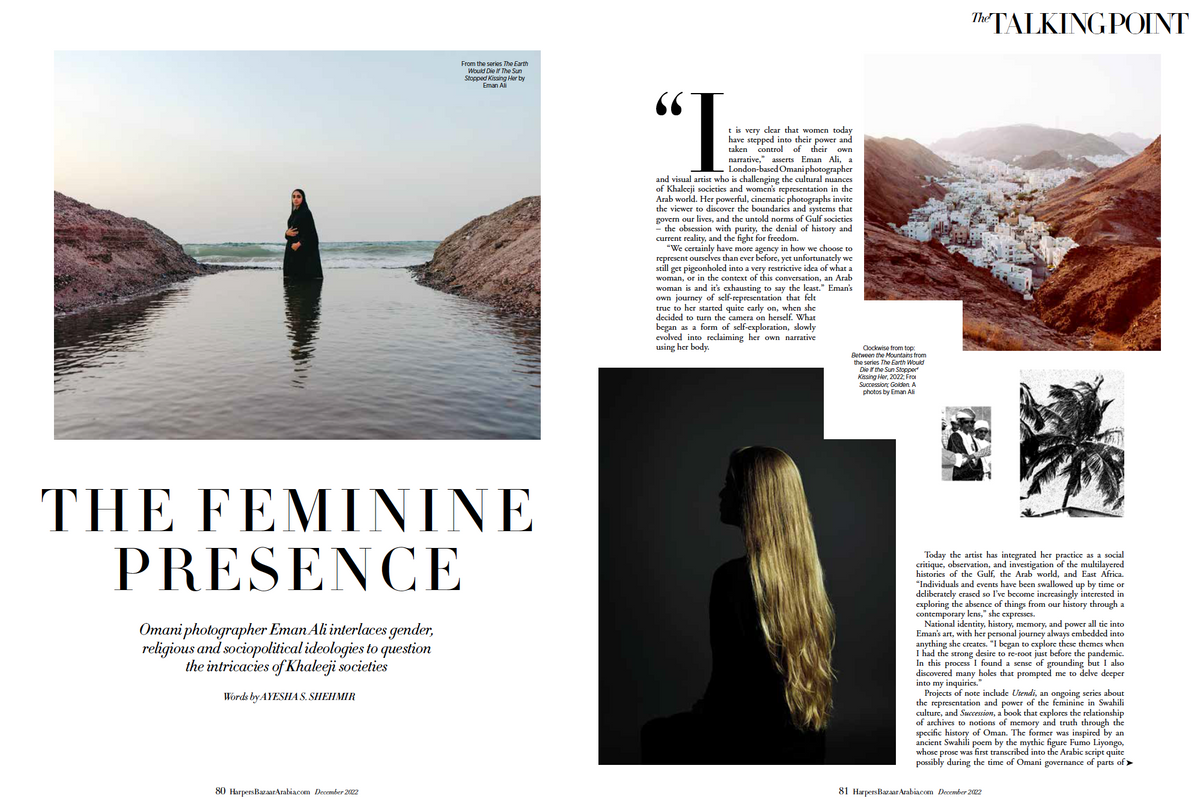 Harper's Bazaar Arabia — Eman Ali