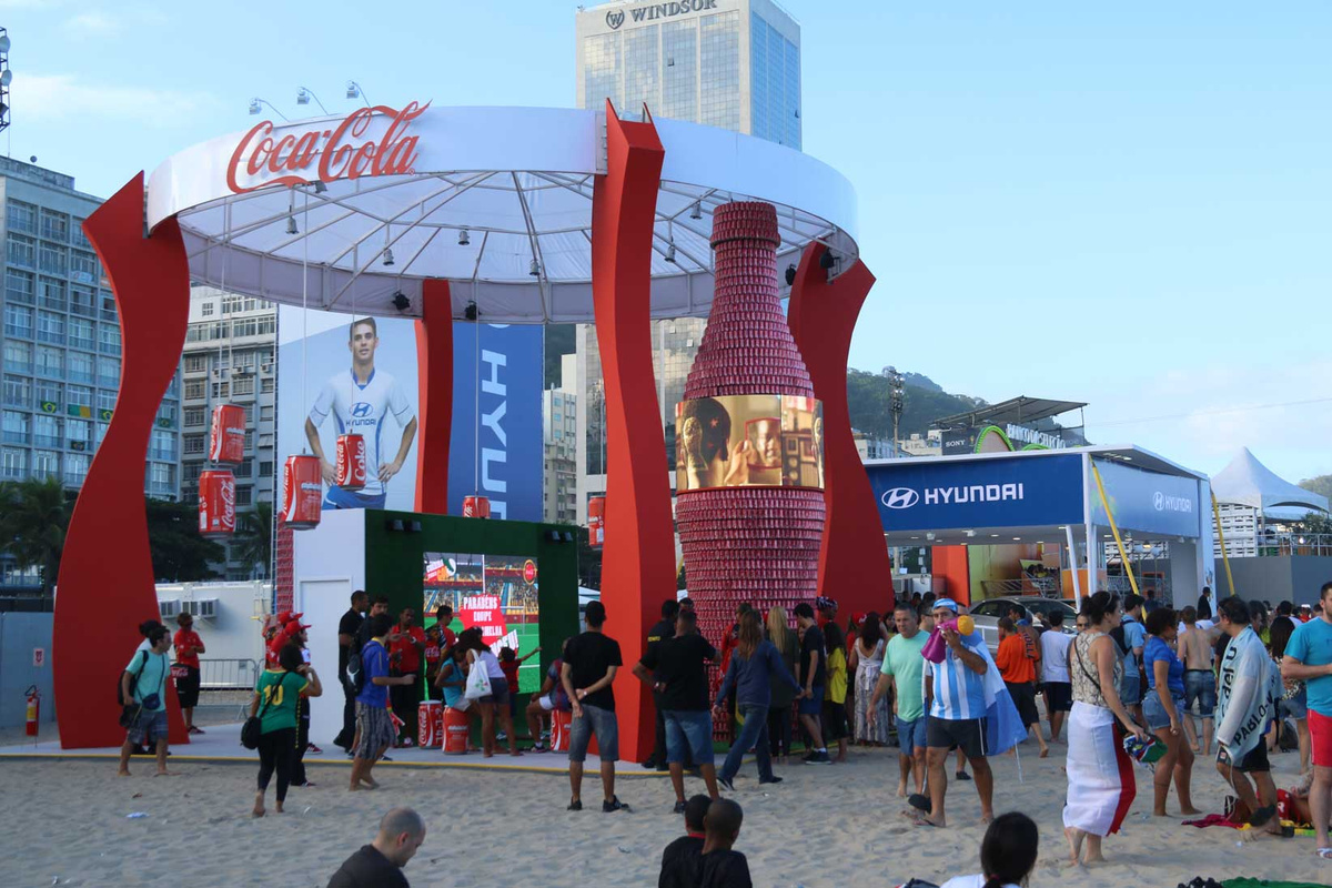 Stand Coca-Cola Fifa Fan Fest — ON Projeções
