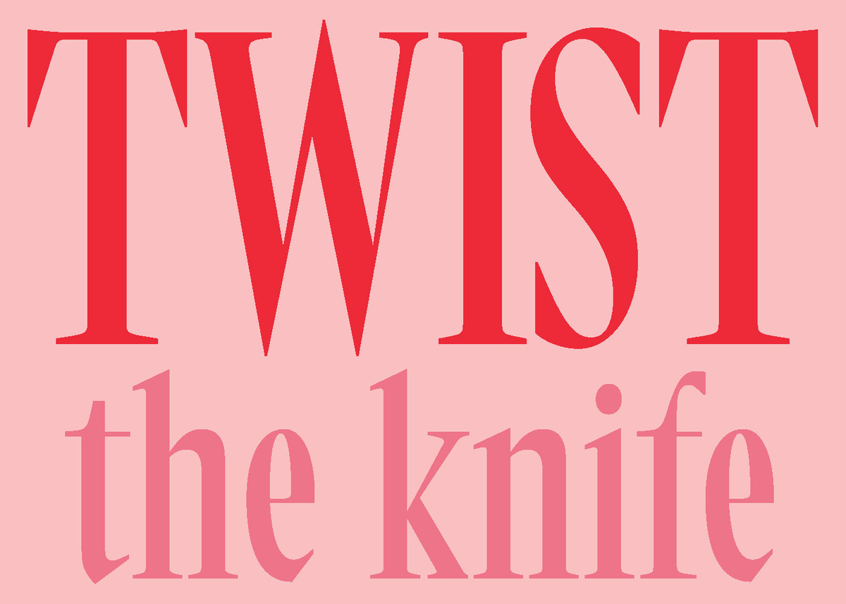 TWIST THE KNIFE - WORK — Claire Tomkiw