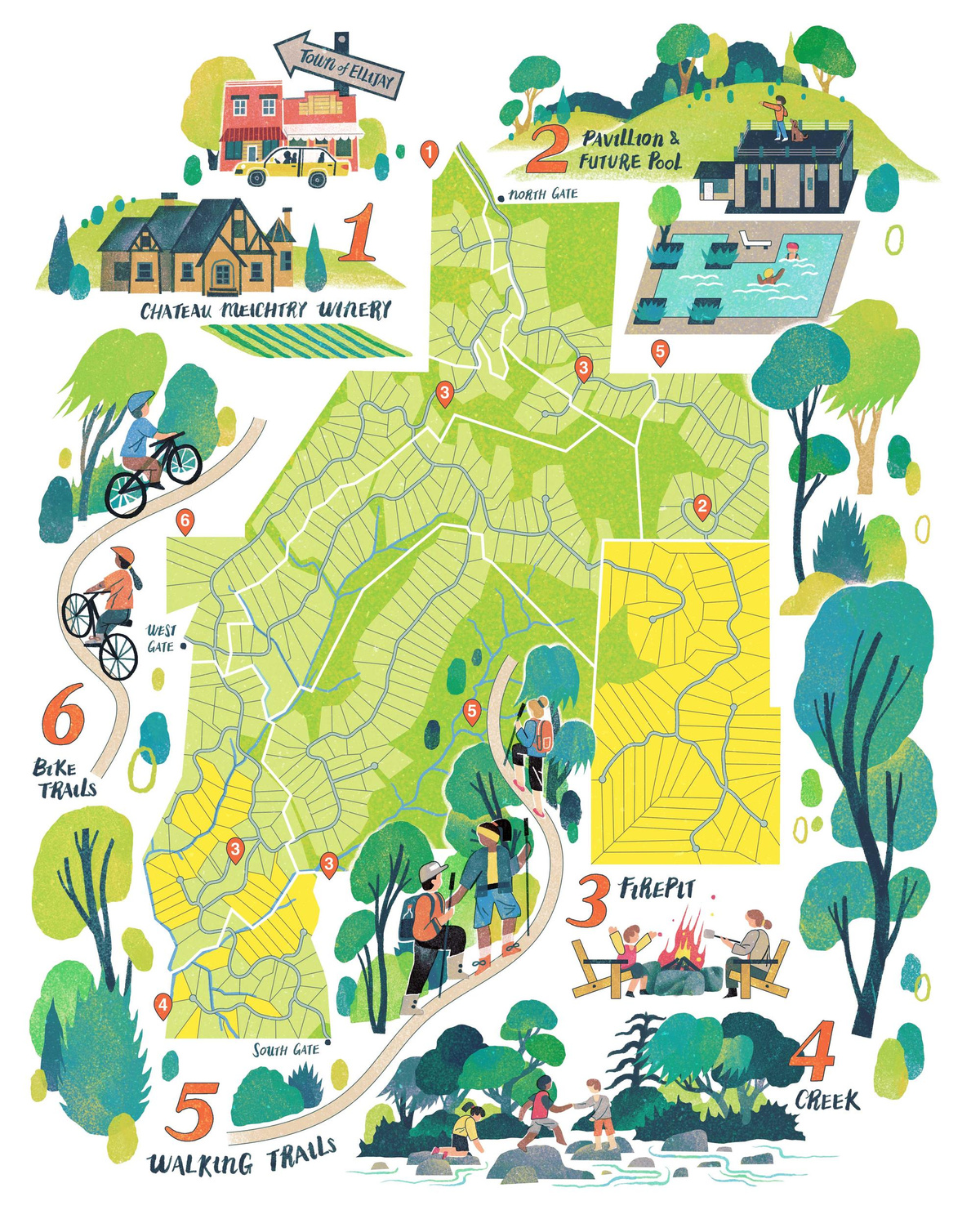 Illustrated Site Plan — Wenjia Tang
