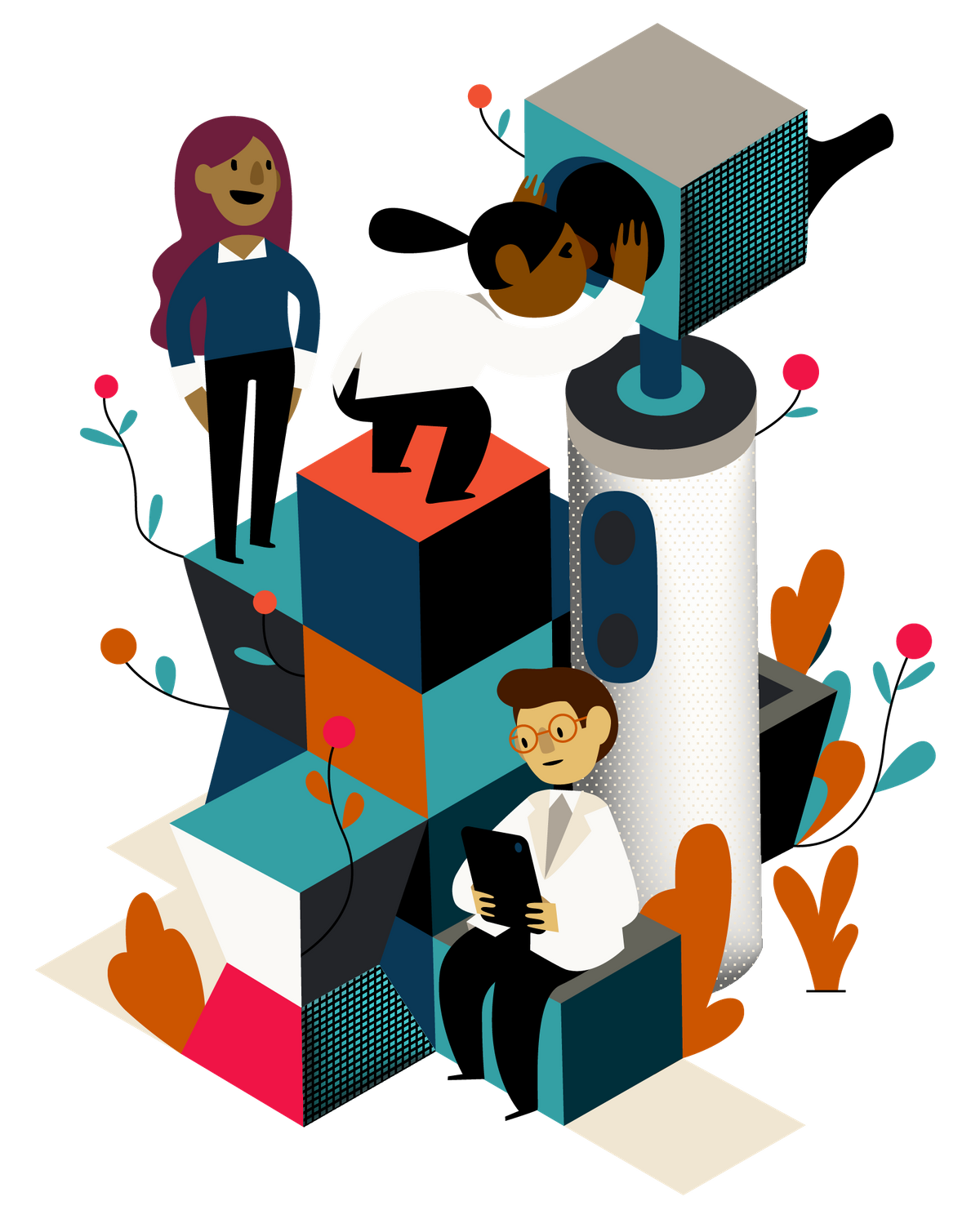 mica / building blocks — alex eben meyer / illustration