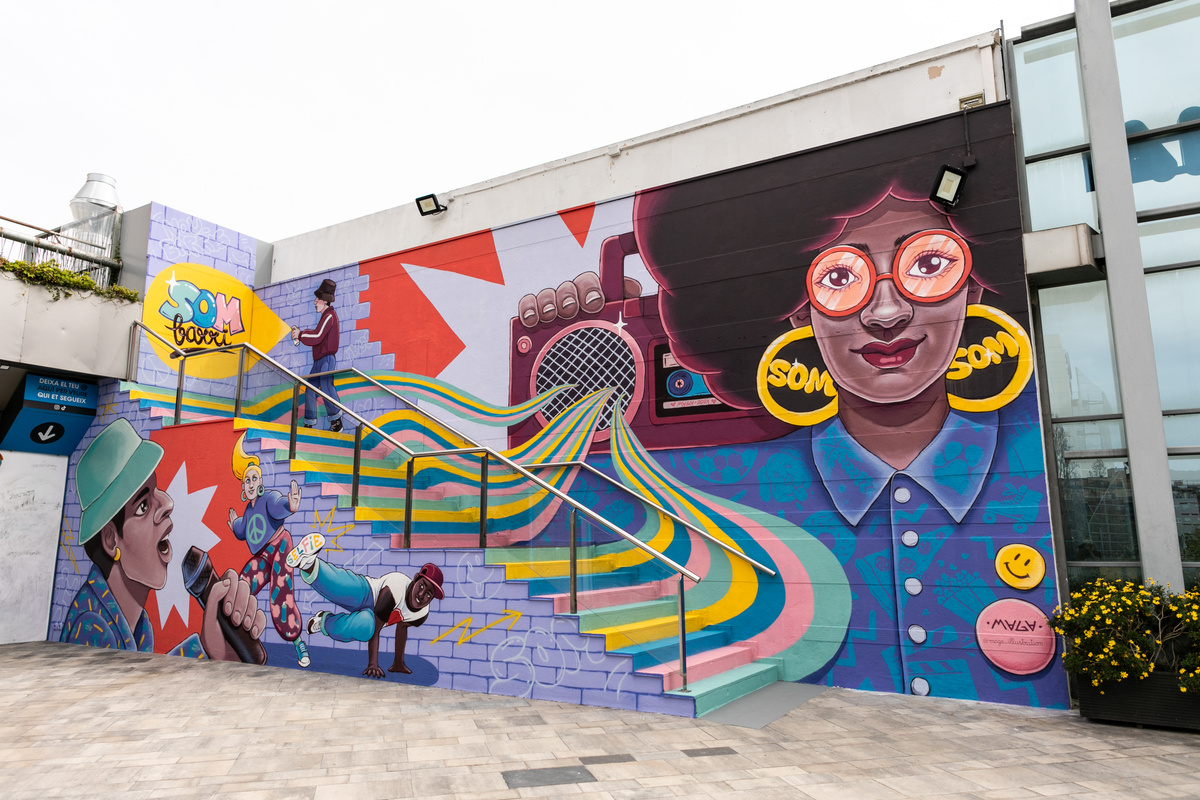 Mural Funky Vibes — Maga: Illustration & Mural Art from Barcelona