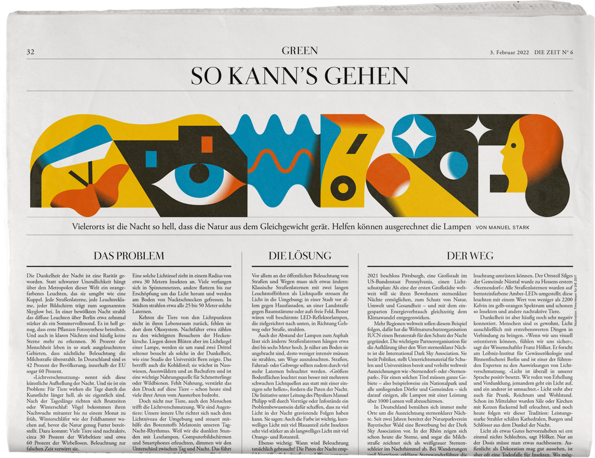 Light pollution - DIE ZEIT — Timo Meyer - Illustration