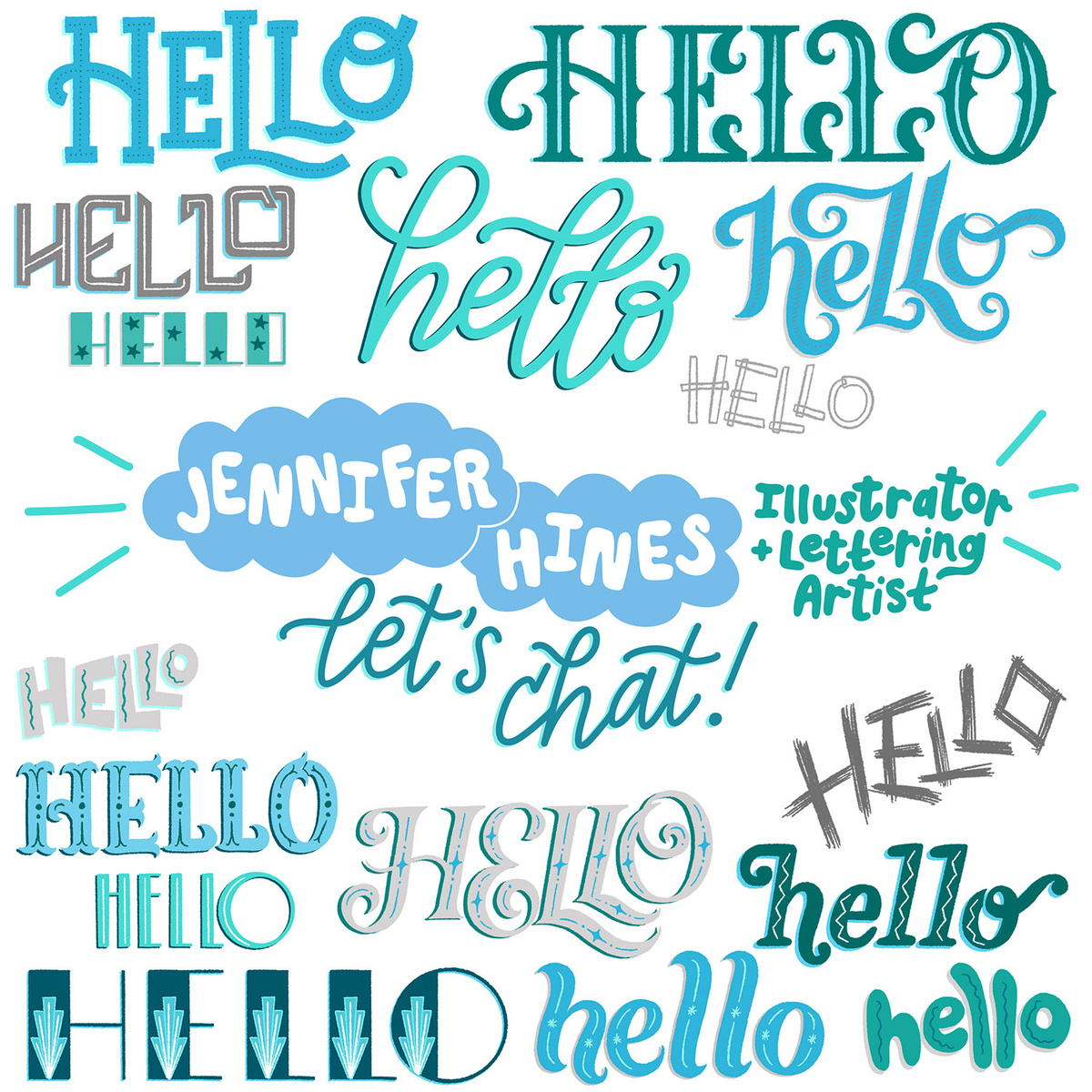 Jennifer Hines specializes in LETTERING — Illustrators For Hire