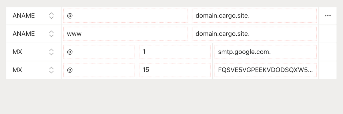 Setup Email with a Domain — Cargo 3 Docs