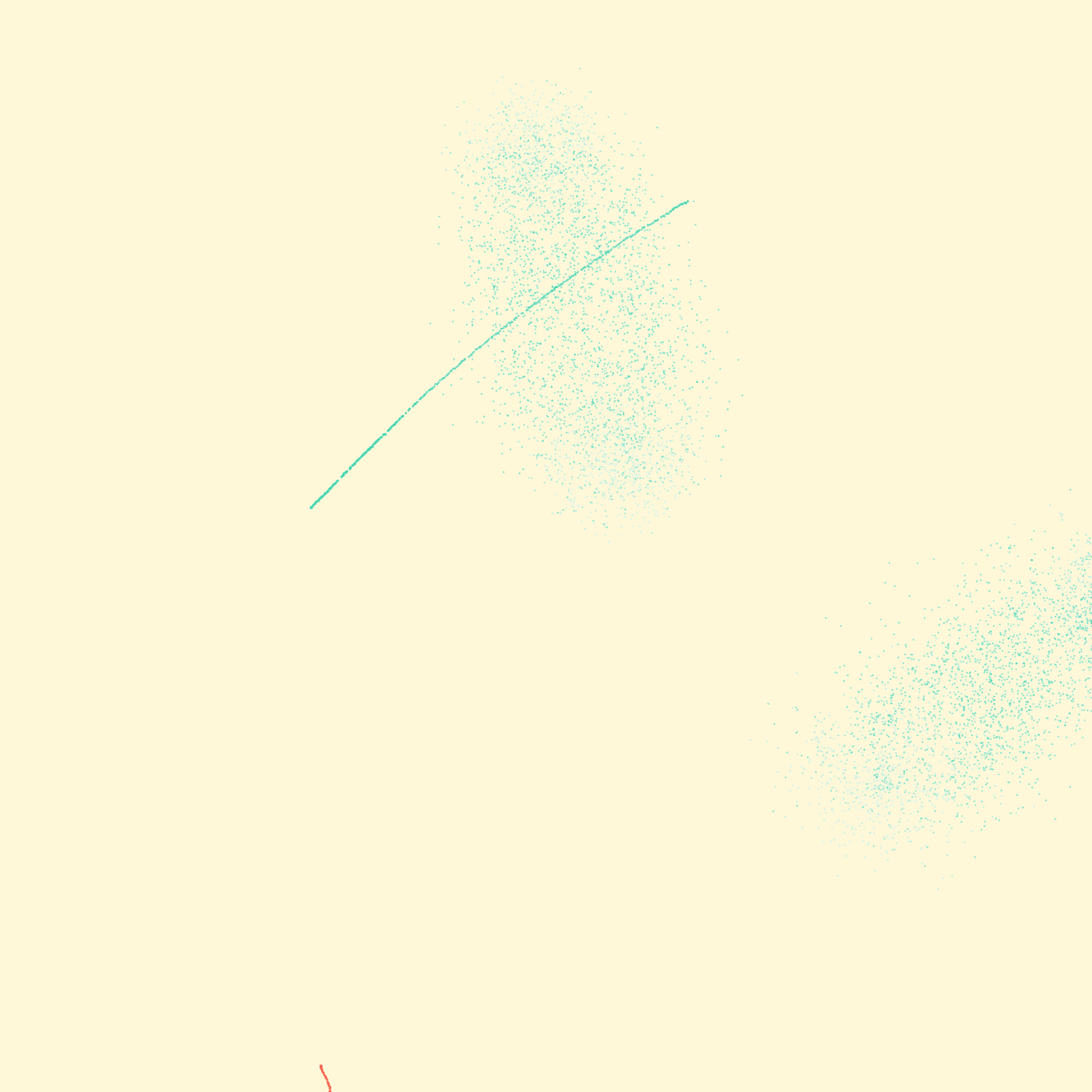 Example 1 - Brush Rain — *p5.brush - Brush that canvas!