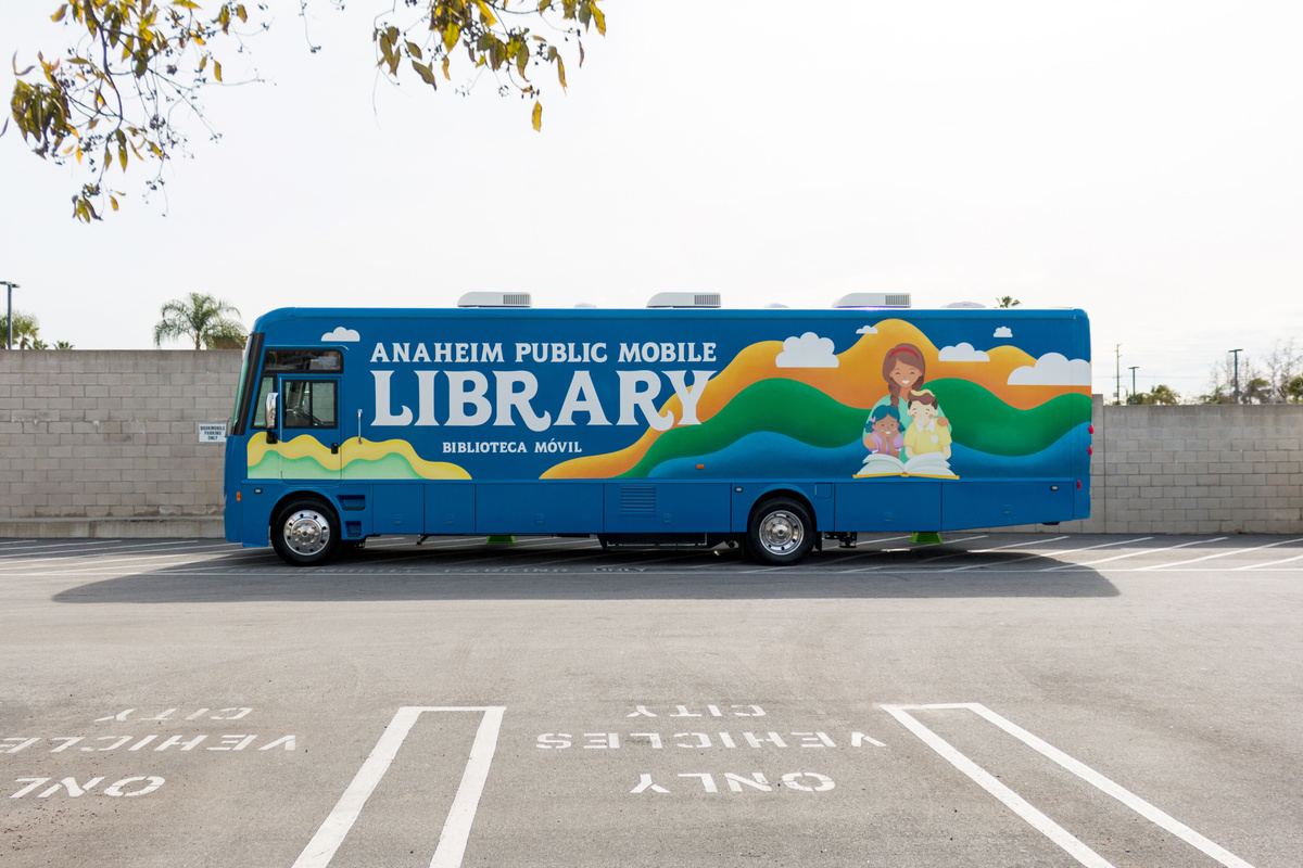 Anaheim Mobile Library Wrap Design — Anli Chen