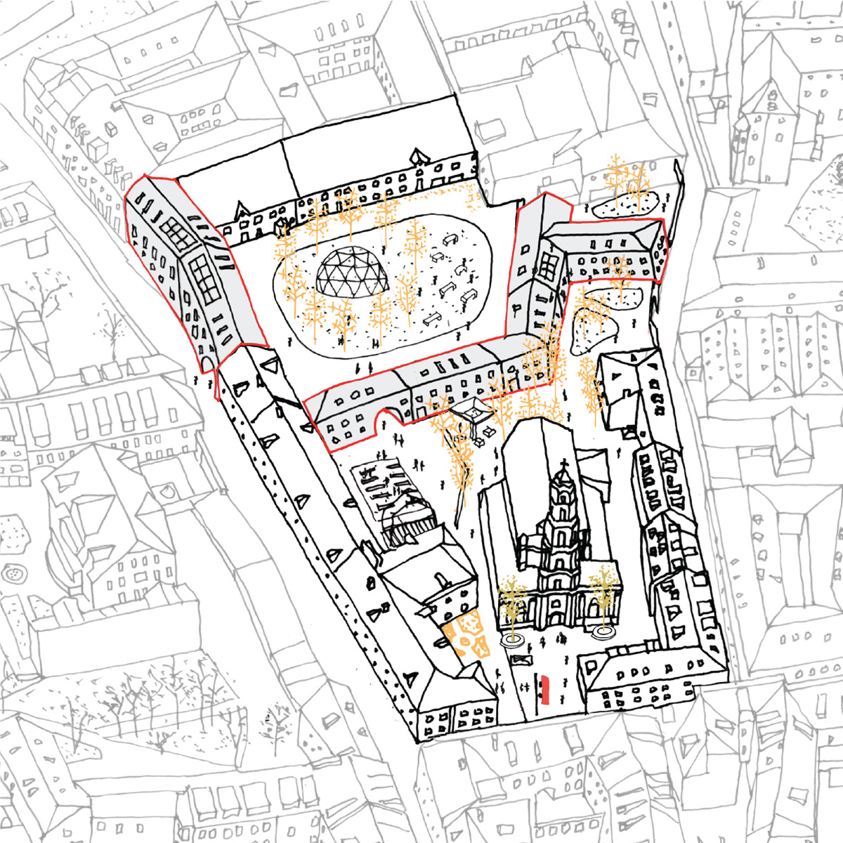 Augustinian monastery urban vision — BAULAND