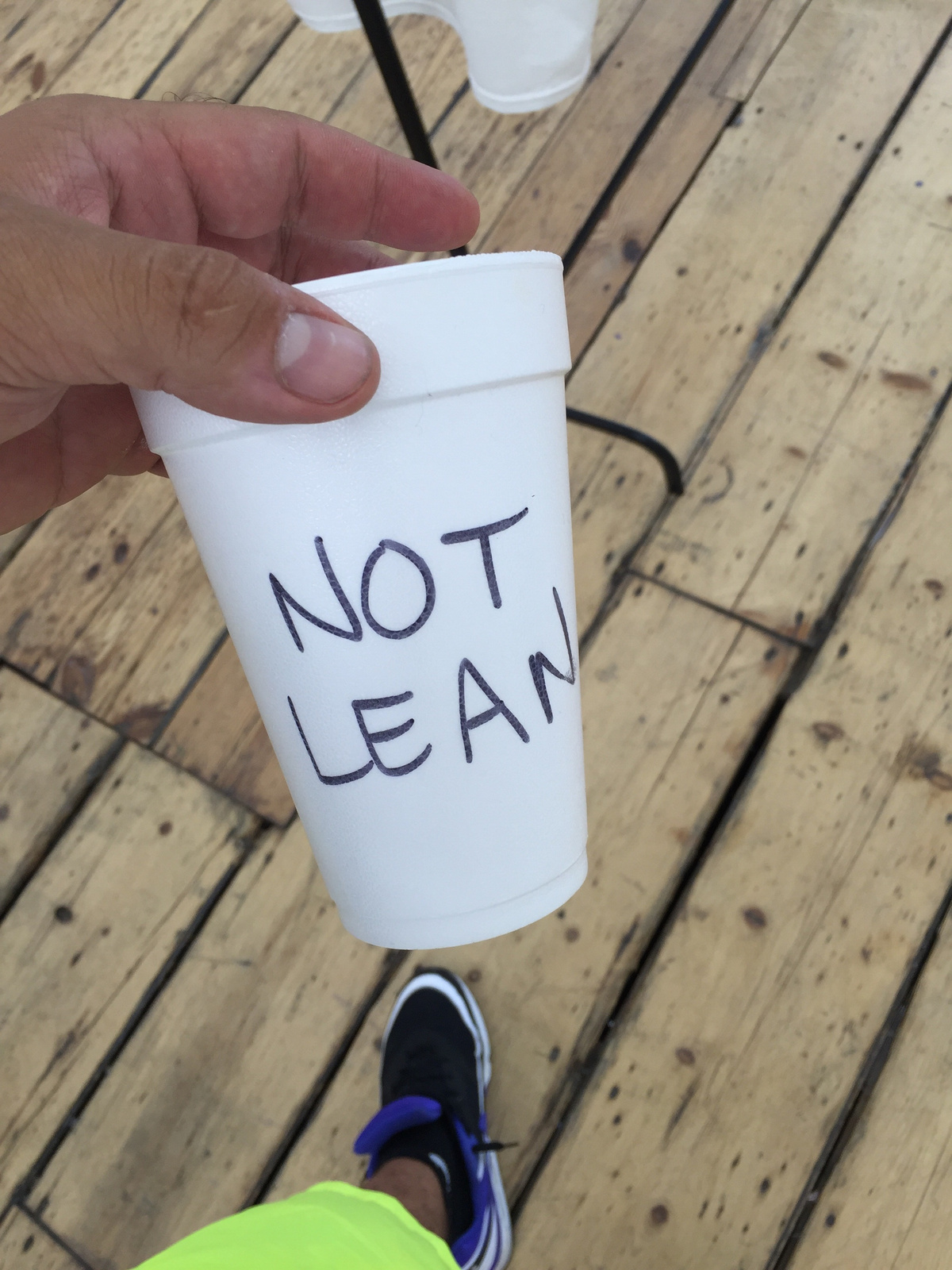 not lean — worksite