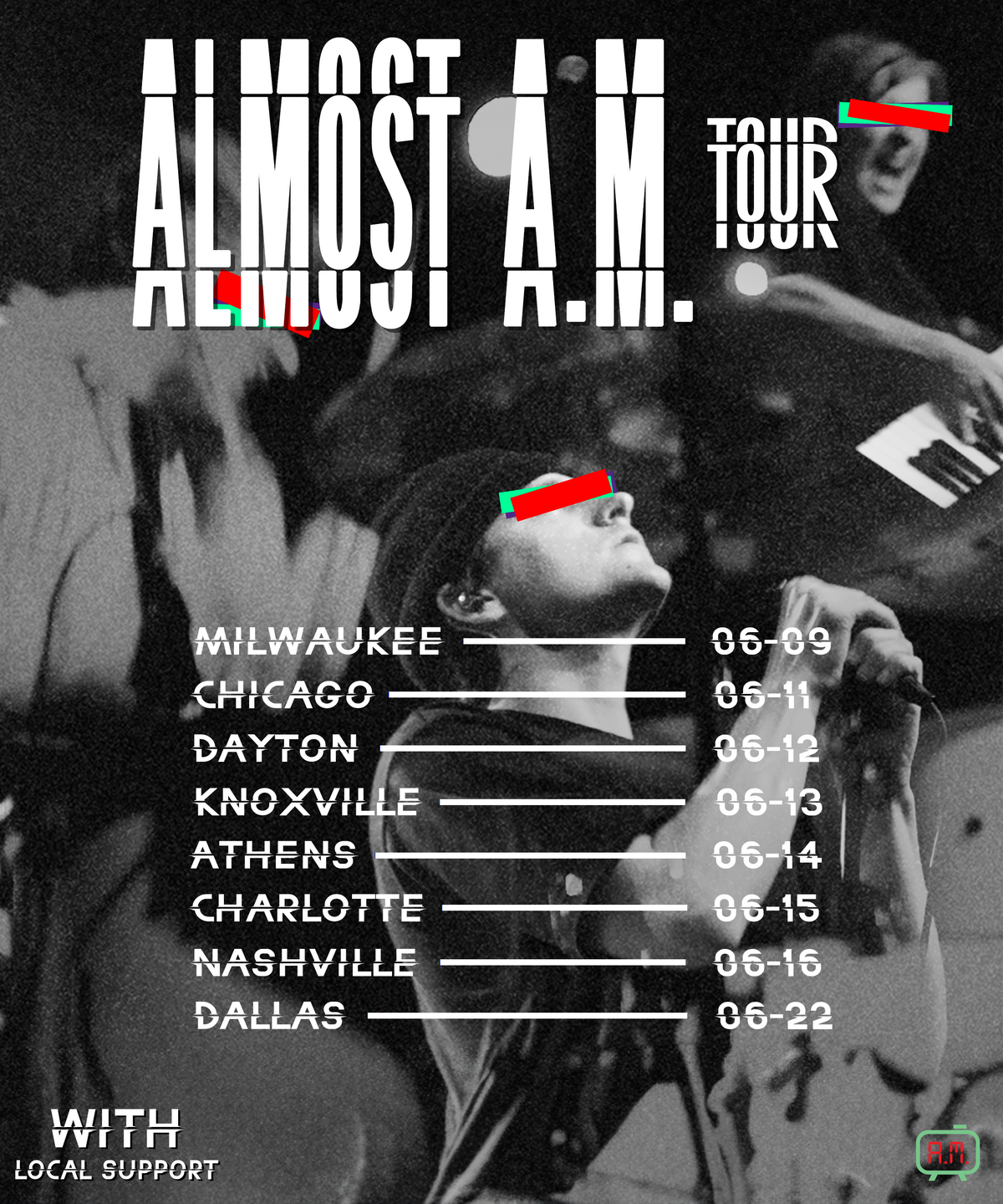 tour — almost a.m.