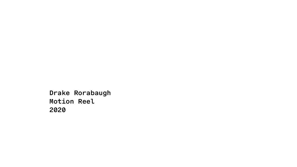 Motion Reel — Drake.design