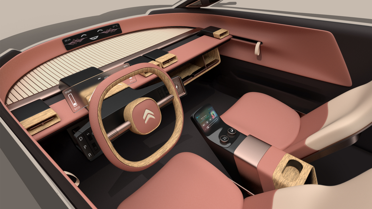 Citroen 2CE - Interior — Justin Juntian Chen