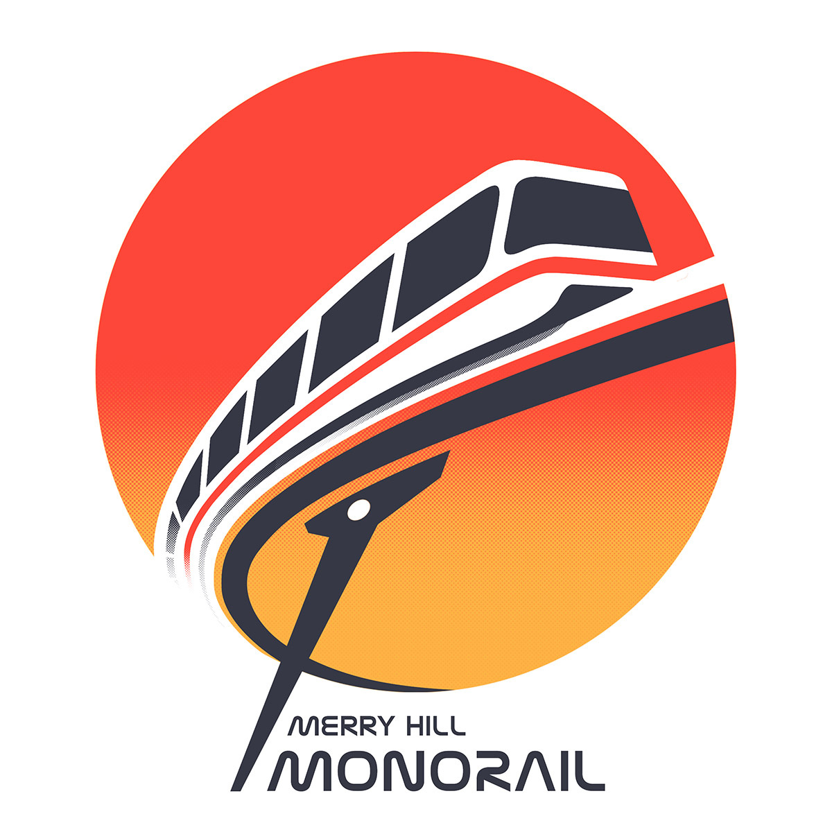 Merry Hill Monorail — Andy Potts Illustration + Motion