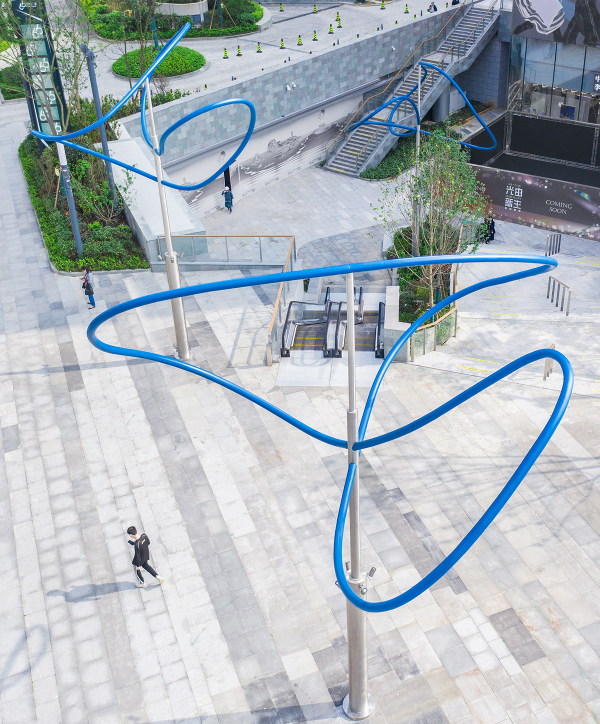 the blue floating lines / wuhan — vincentleroy.com