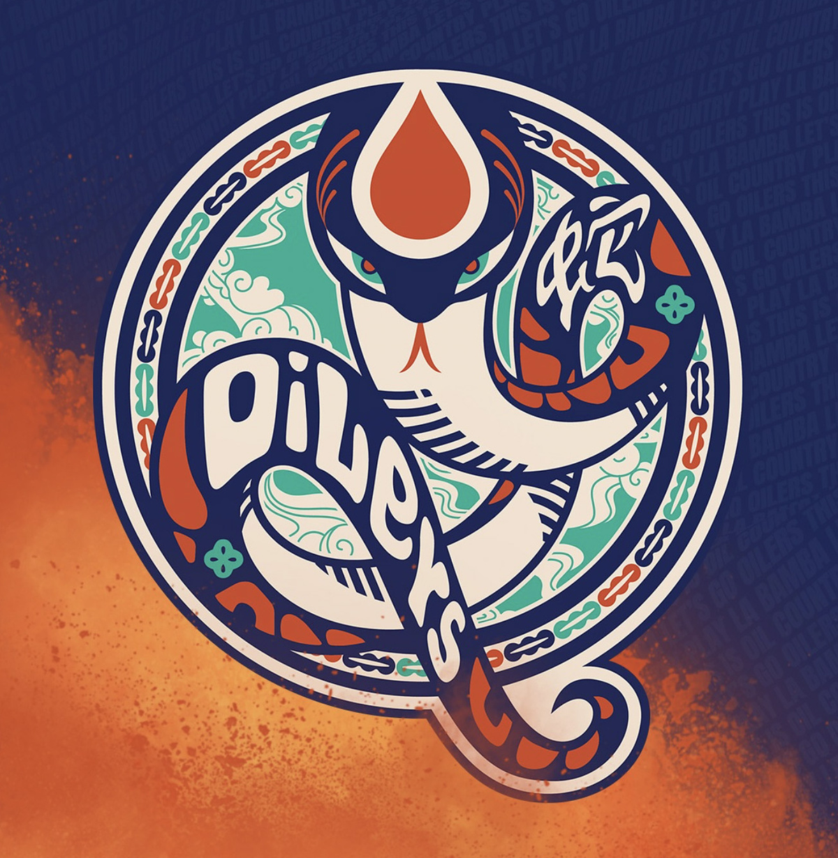 Oilers - Year of the Snake 2025 — Emily Chu Illustration