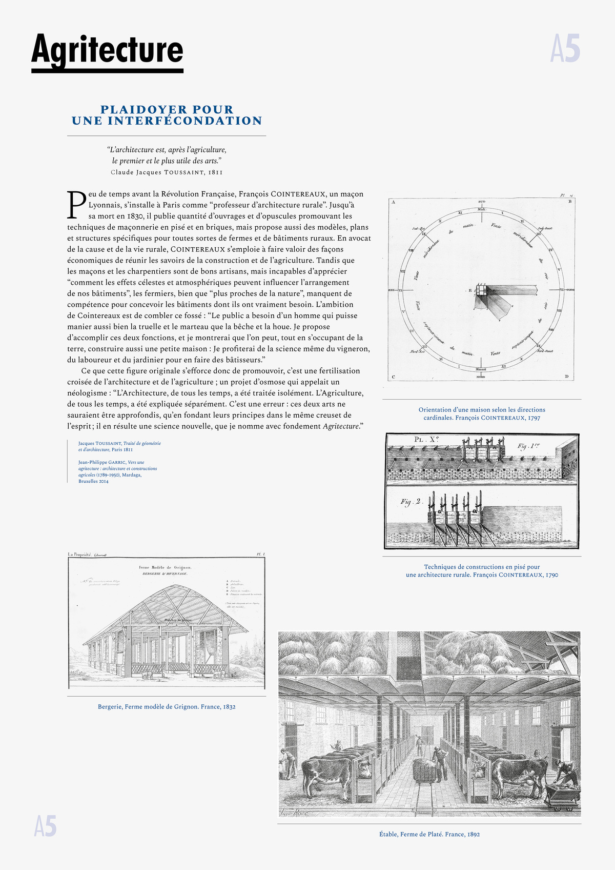 Agritecture — Agriculture et Architecture