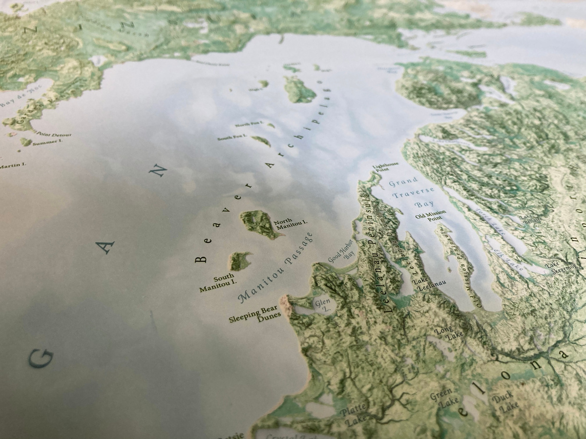 Landforms of Michigan — somethingaboutmaps