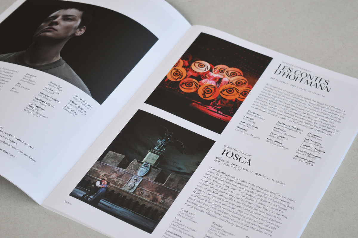 2024-2025 Season Launch Brochures — Metropolitan Opera Studio