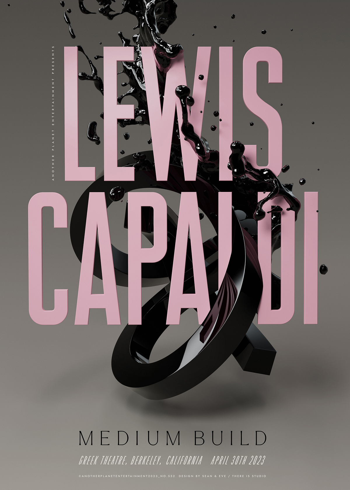 LEWIS CAPALDI / Gig Poster — SEAN & EVE