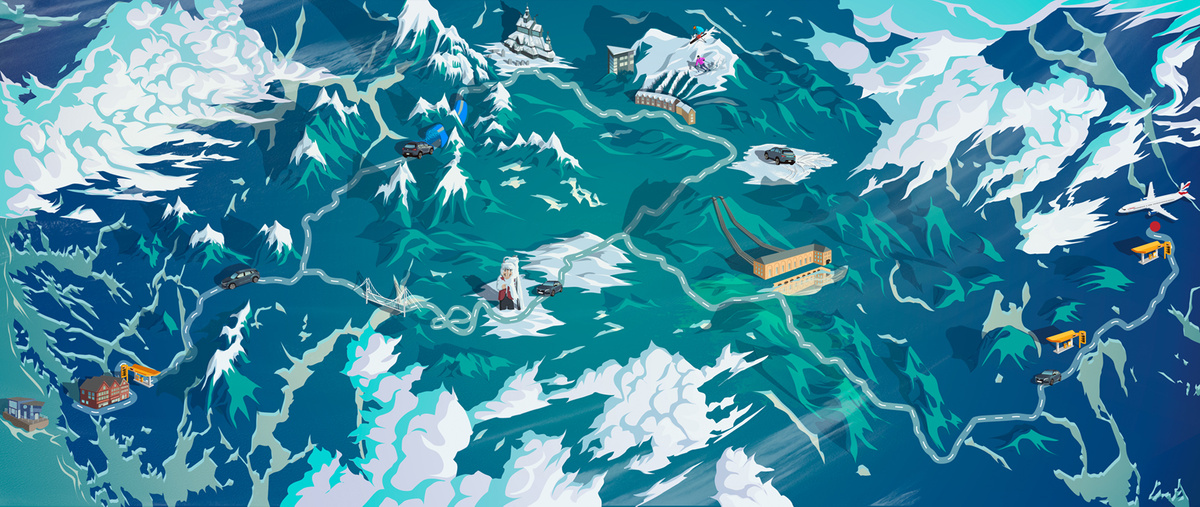 Illustrated Maps for Top Gear Magazine Links copy — Pete Lloyd Illustration