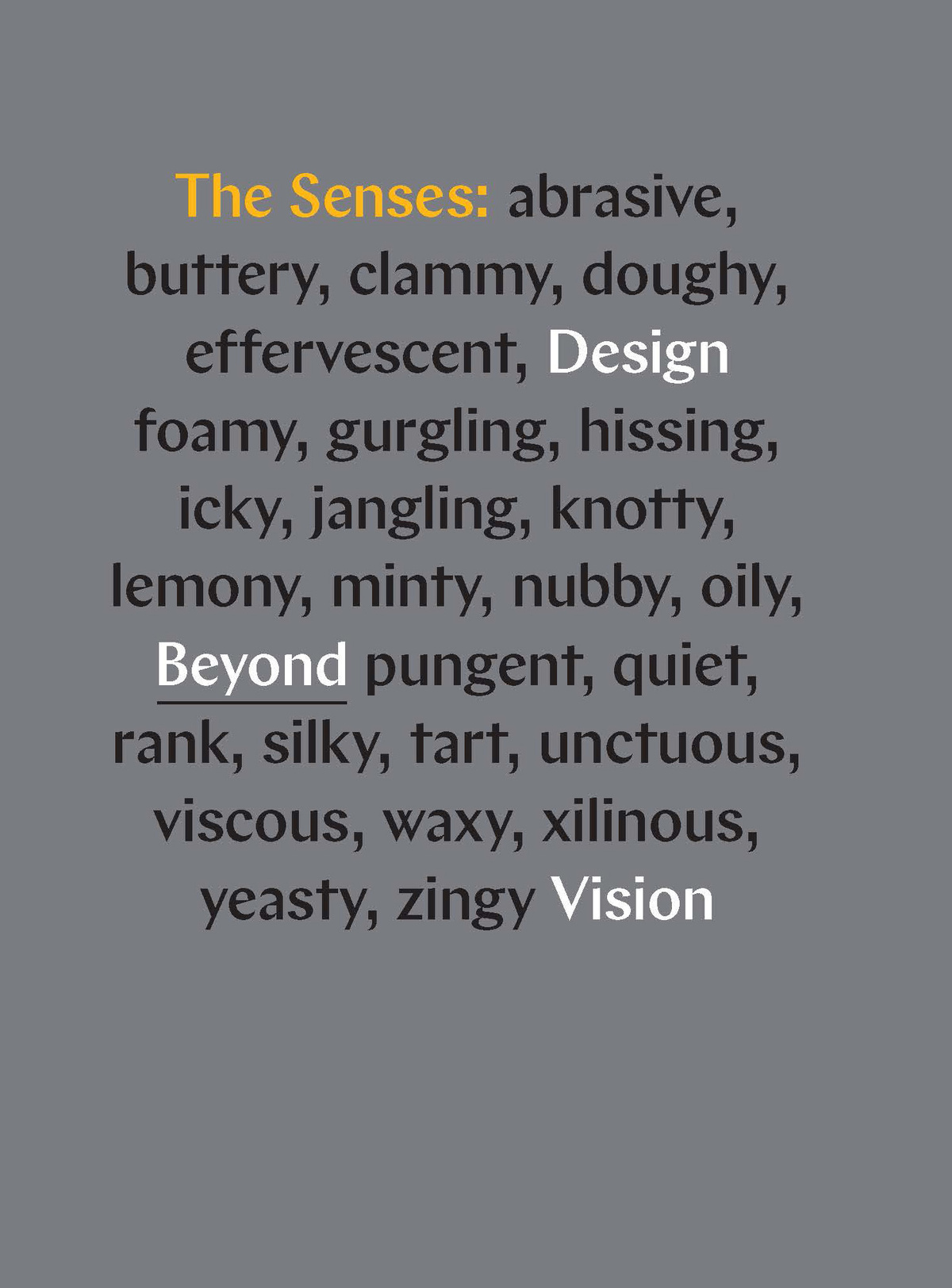 The Senses: Design Beyond Vision — ellenlupton