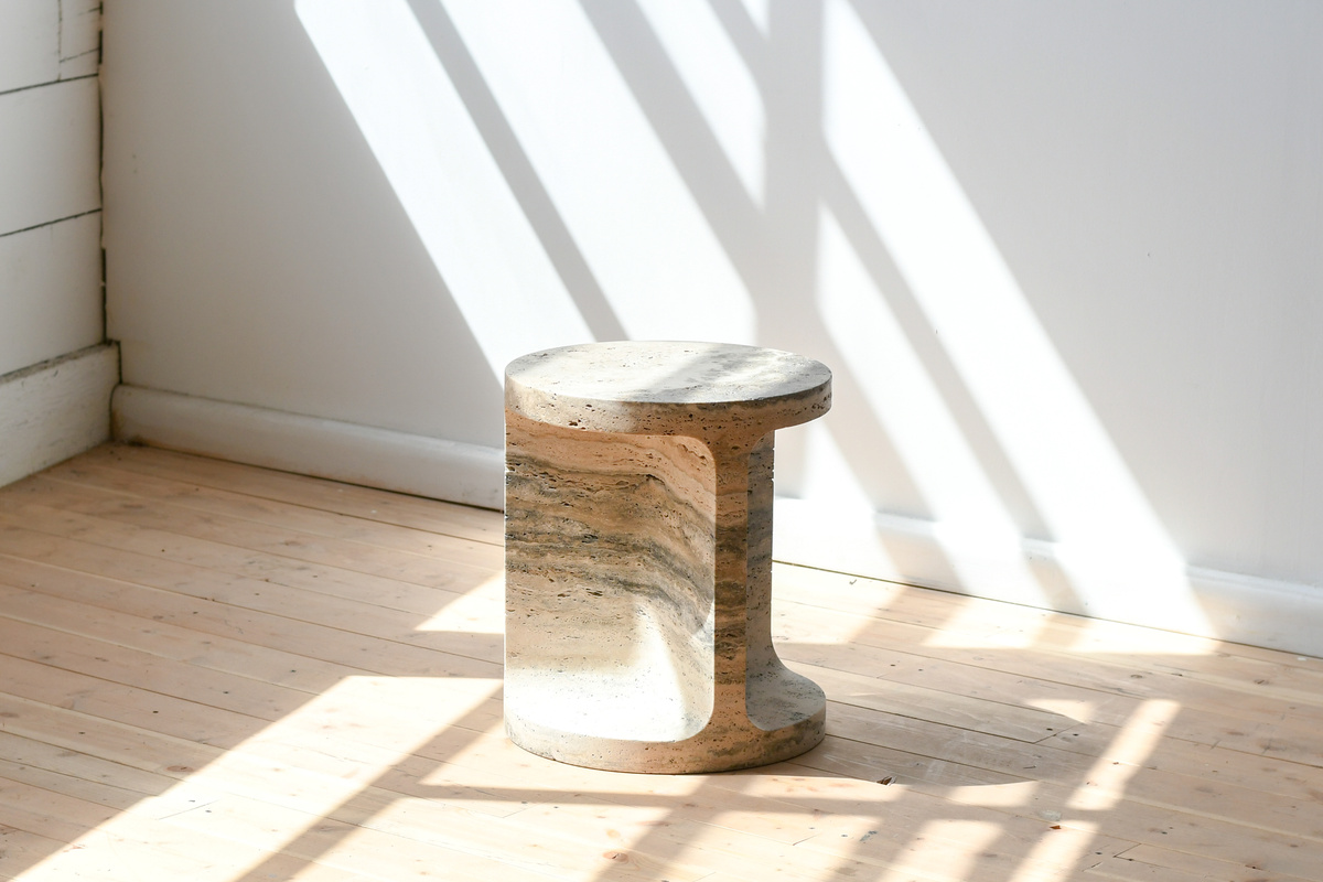 STONE NEOLITH STOOL — Jeff Martin Joinery