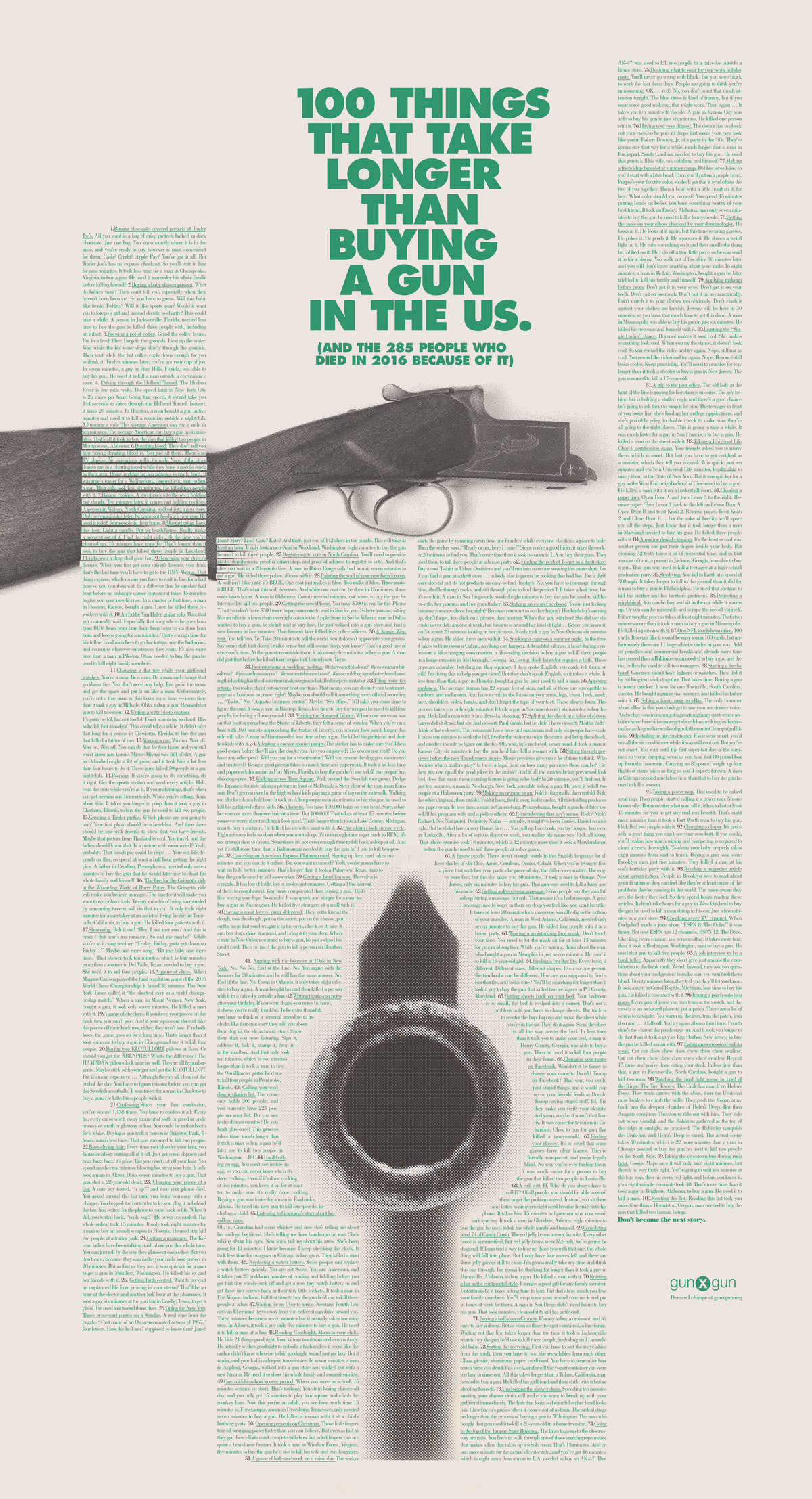 100 Things Poster — Tom Mandel's Portfolio