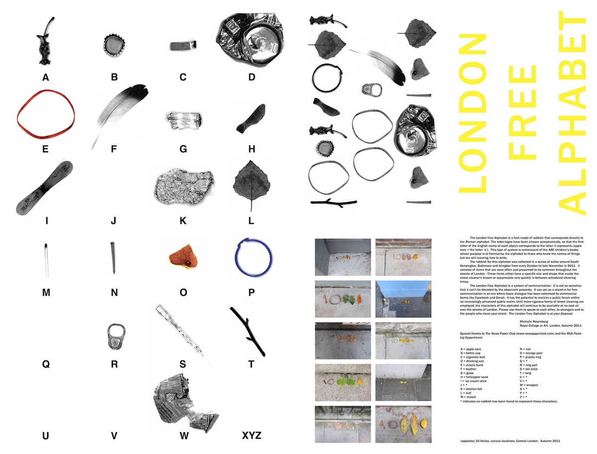 Free Alphabet - London — Michelle Rosenberg