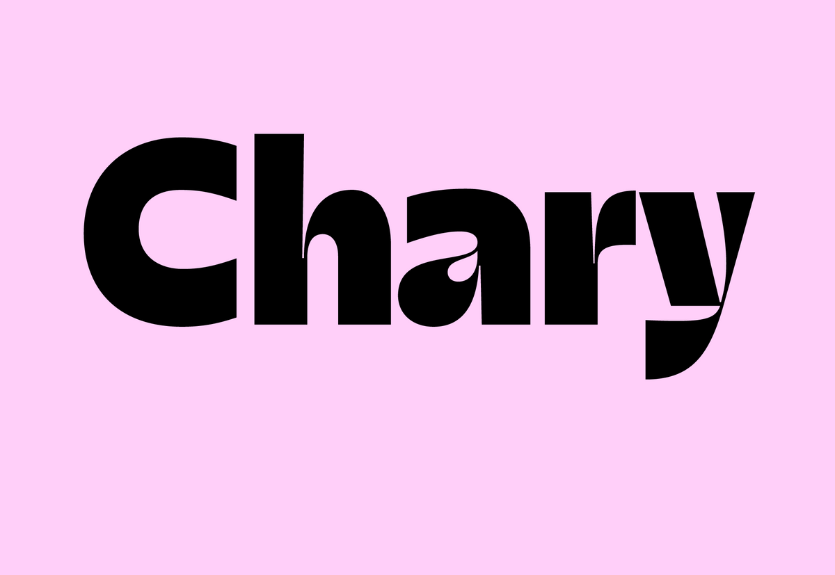 Chary Typeface — James Plattner Studio