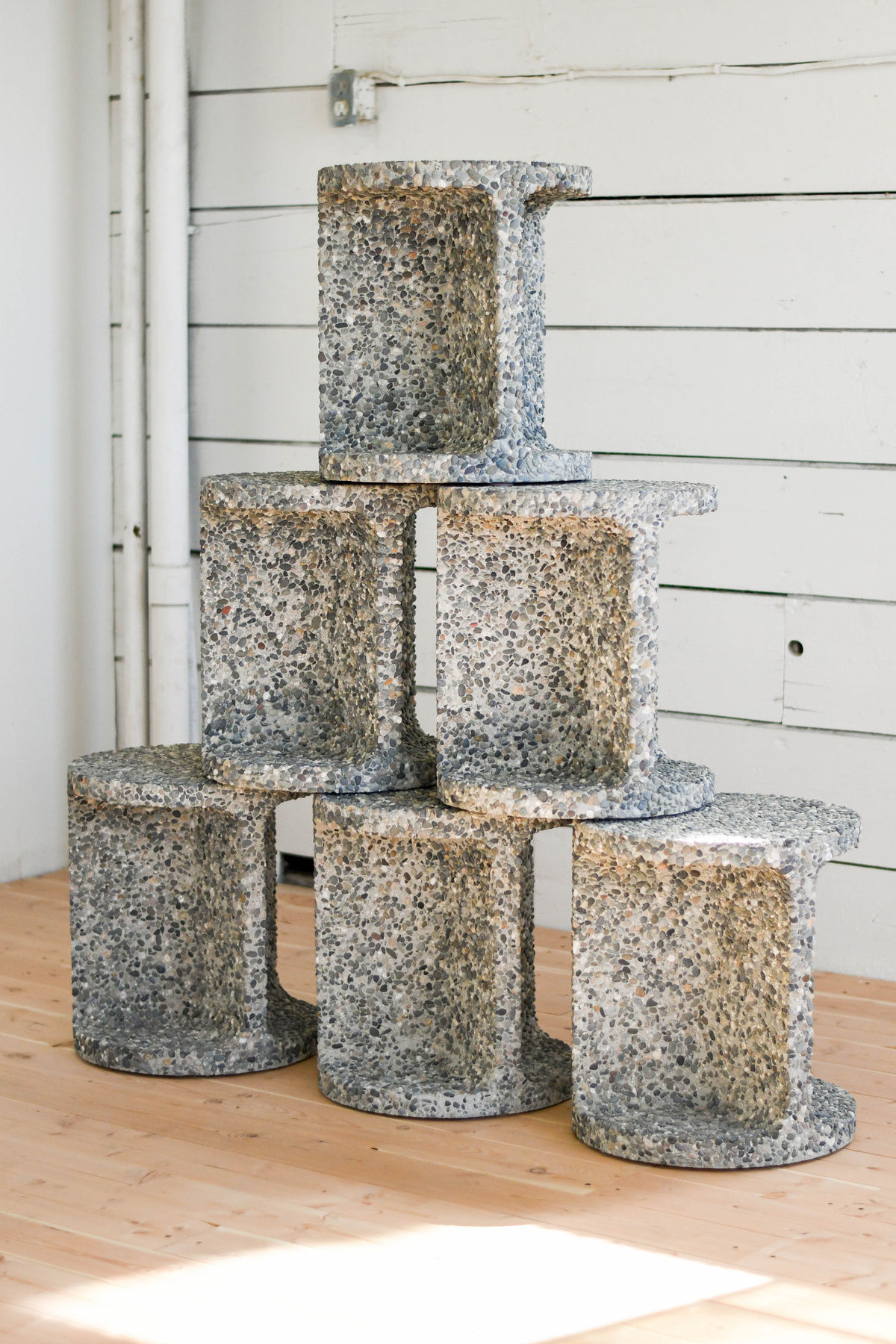 Pebble Dash Neolith Stool — Alpenglow Projects