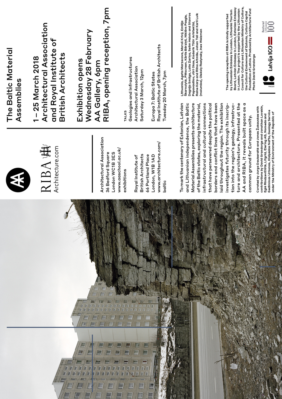 Vernacular Geology (The Baltic Material Assemblies, AA/RIBA, London ...