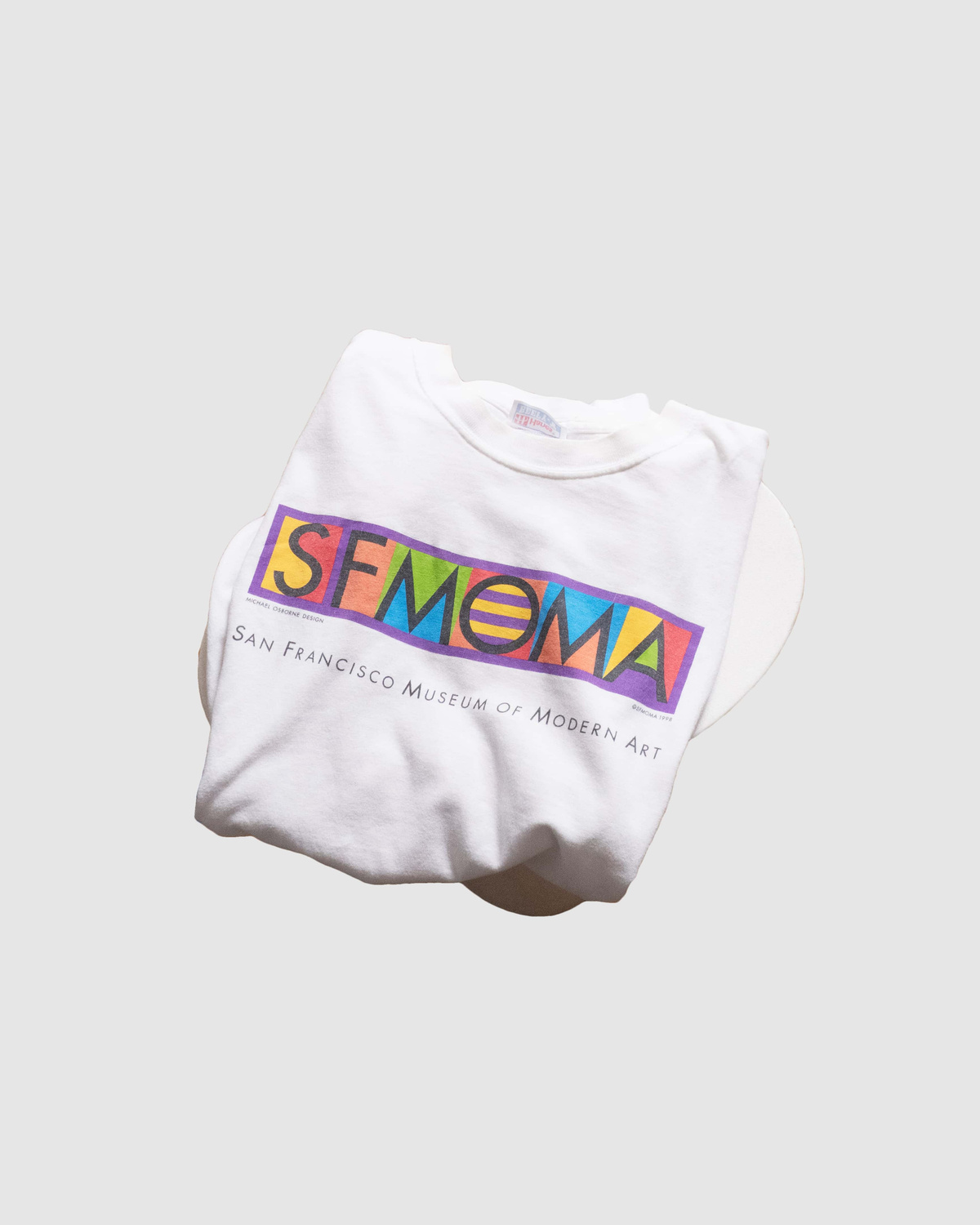 90s SF MOMA tee — sponge