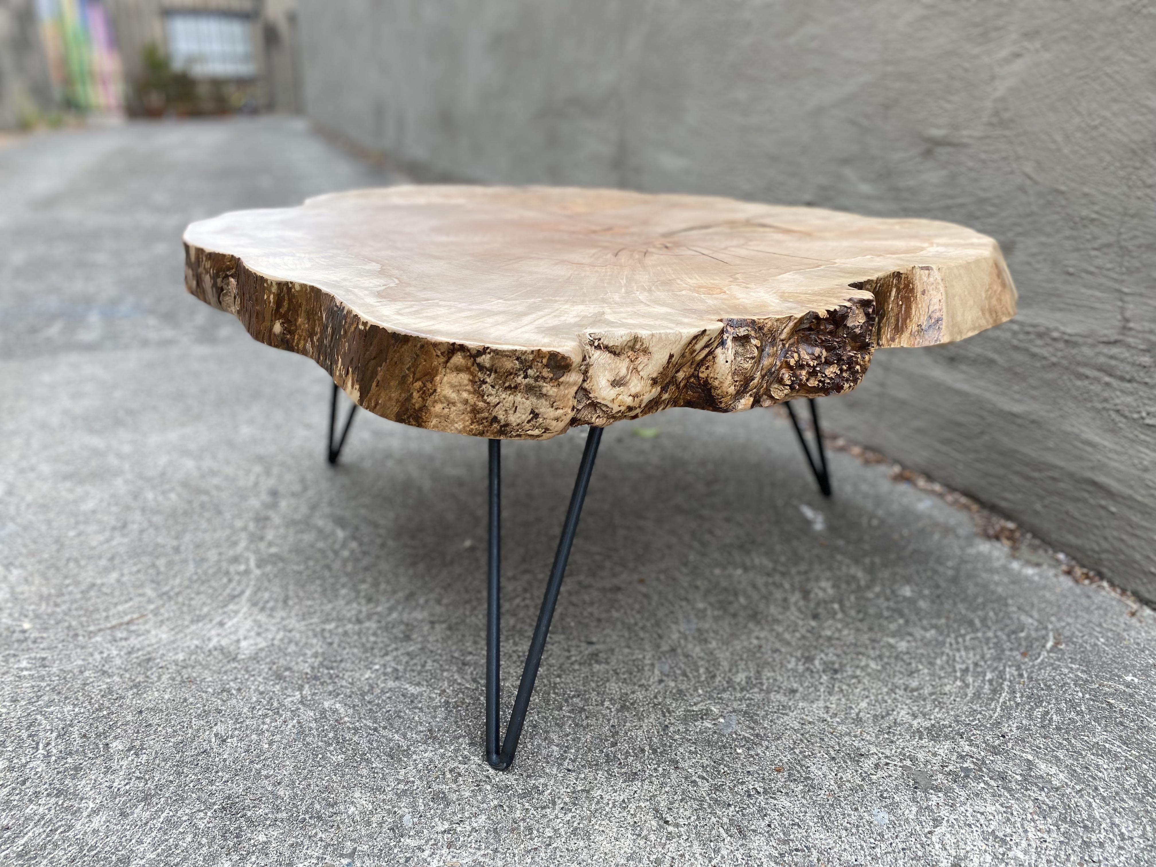 Maple slab coffee table store
