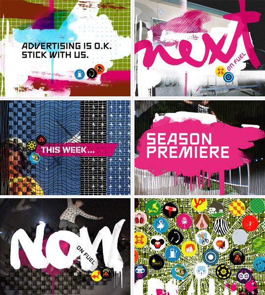 Fuel TV: 2003 On-air identity for a US channel dedicated to extreme ...