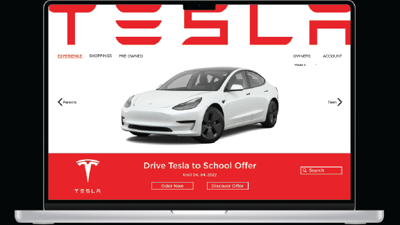 Tesla Landing Page — junepark
