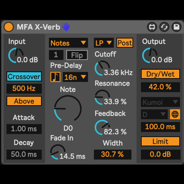 X-VERB — MANIFEST AUDIO | Creative Tools for Ableton Live