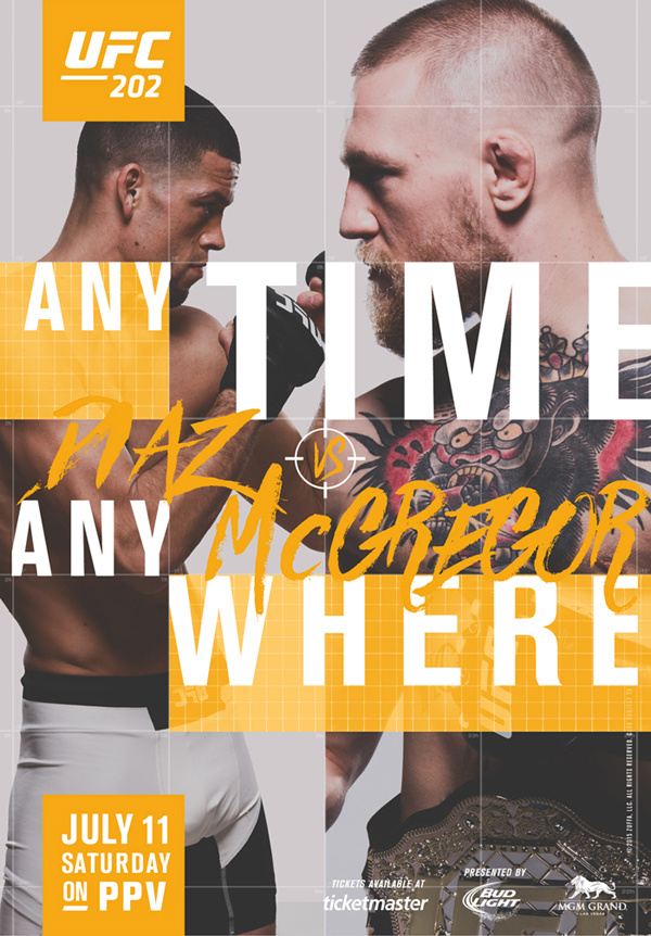 UFC 202 Key Art — Mike Arcangeli