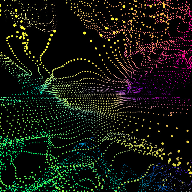 3D Grid Noise / processing — Joshua Davis Studios