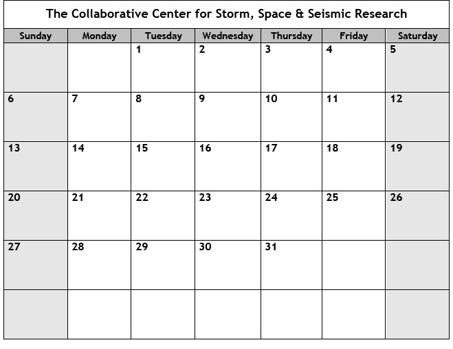 The Collaborative Center for Storm, Space & Seismic Research🌪️ — Justin ...