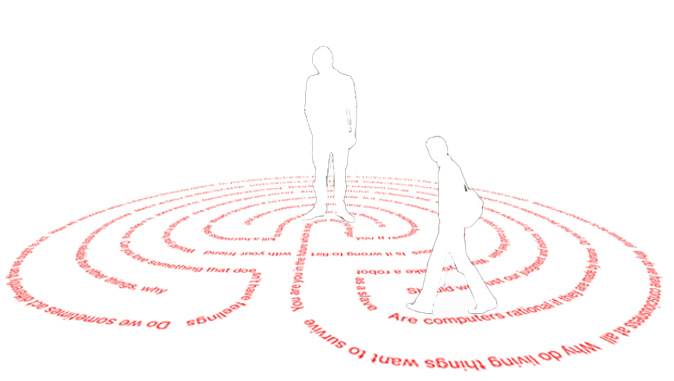 Moral Labyrinth (installation) — Sarah W. Newman