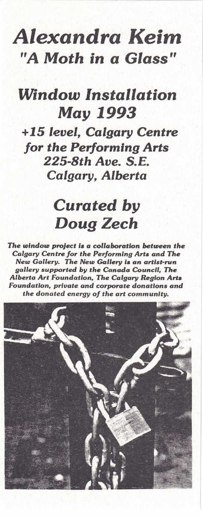 A Moth in a Glass / Alexandra Keim — The New Gallery