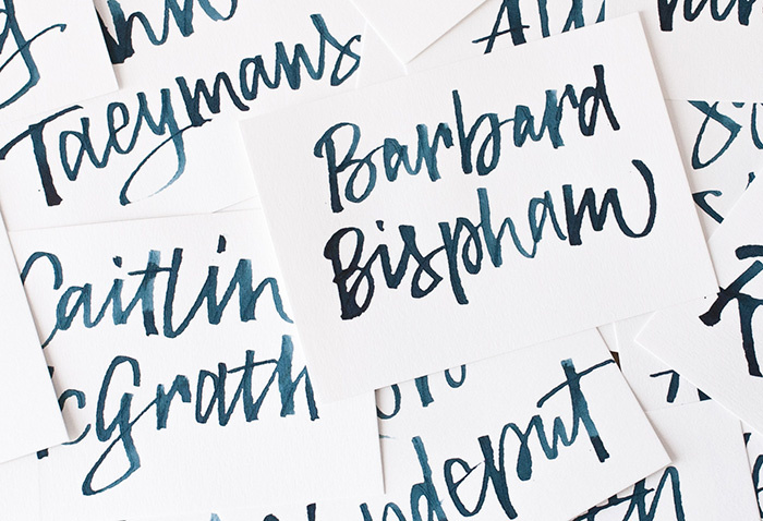 Mallorcan Wedding — Gina Serret — Calligraphy, Lettering & Type design