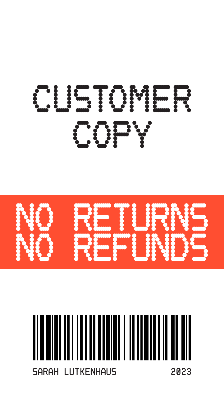 CUSTOMER COPY TEXT — Secret Riso Club