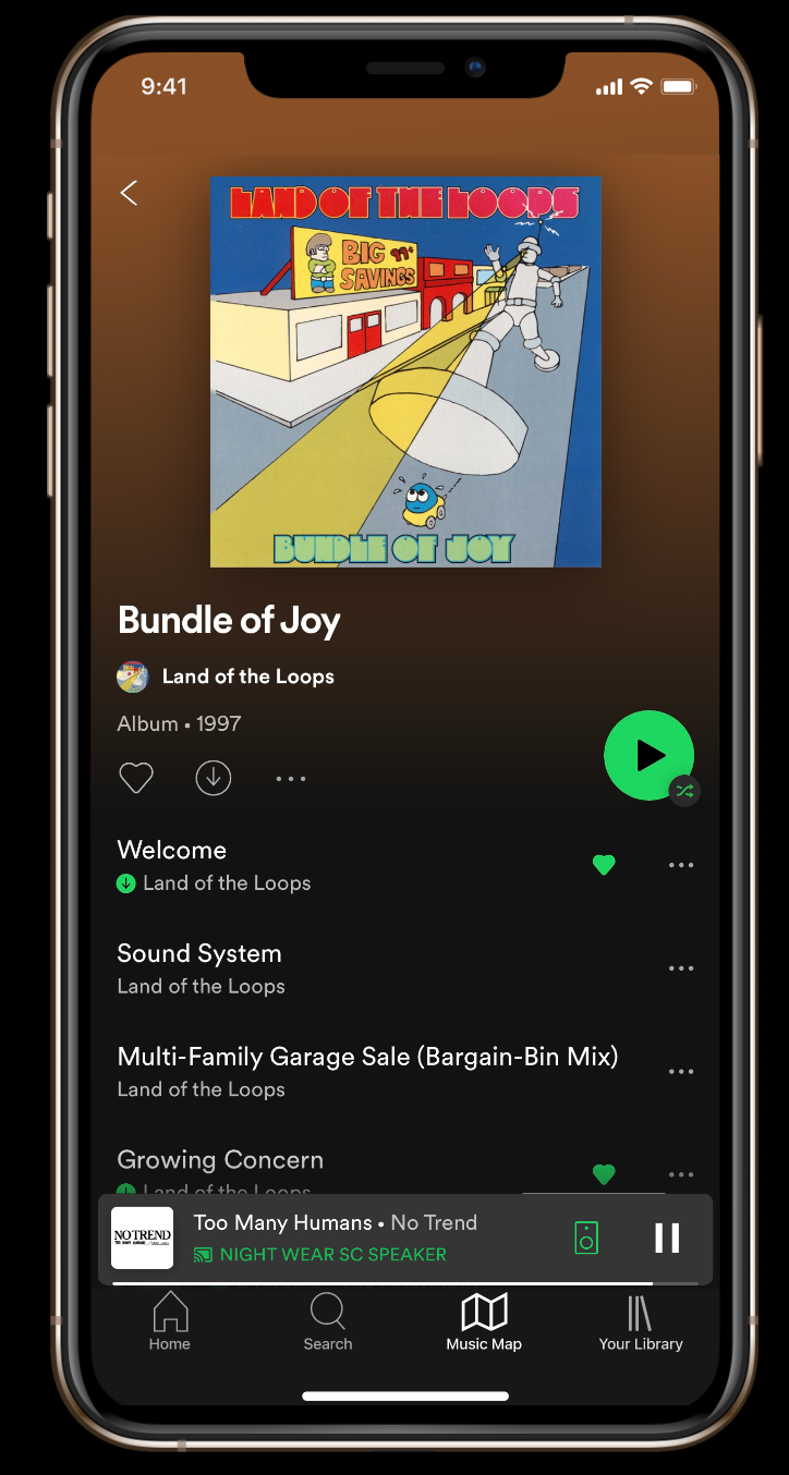 Spotify Music Map — Sage Thomas