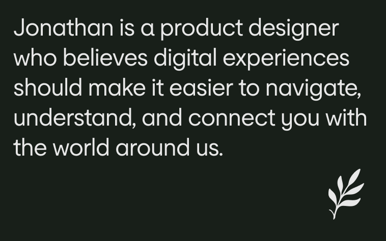 Jonathan Rahmani, Designer