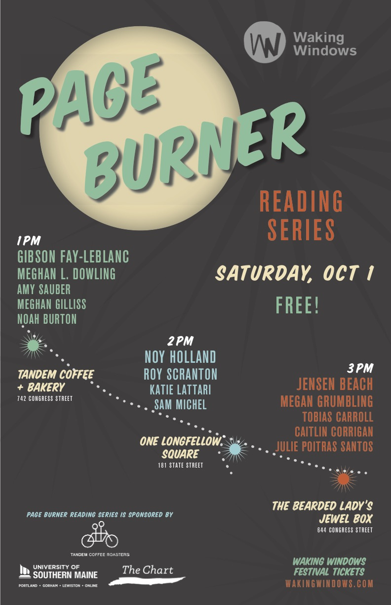 Waking Windows: Page Burner Reading Series — Jenna Crowder