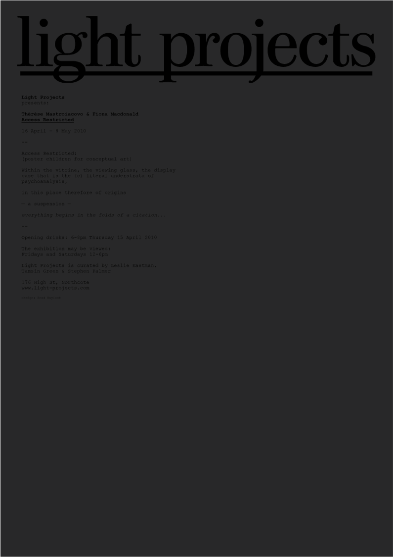 Project 9 Acces Restricted — LightProjects