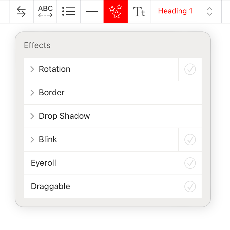 Effects — Cargo 3 Docs