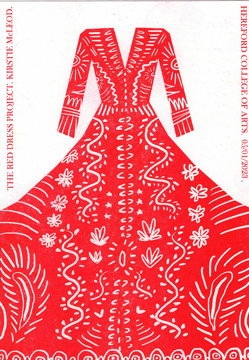 Red Dress display and presentation — The Red Dress