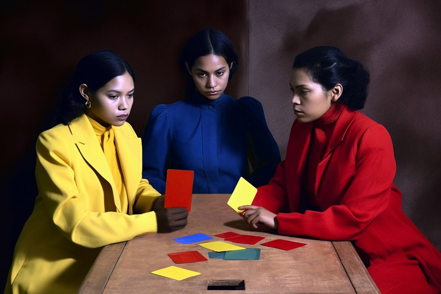 The Card Players (2023) — Super Abstraction